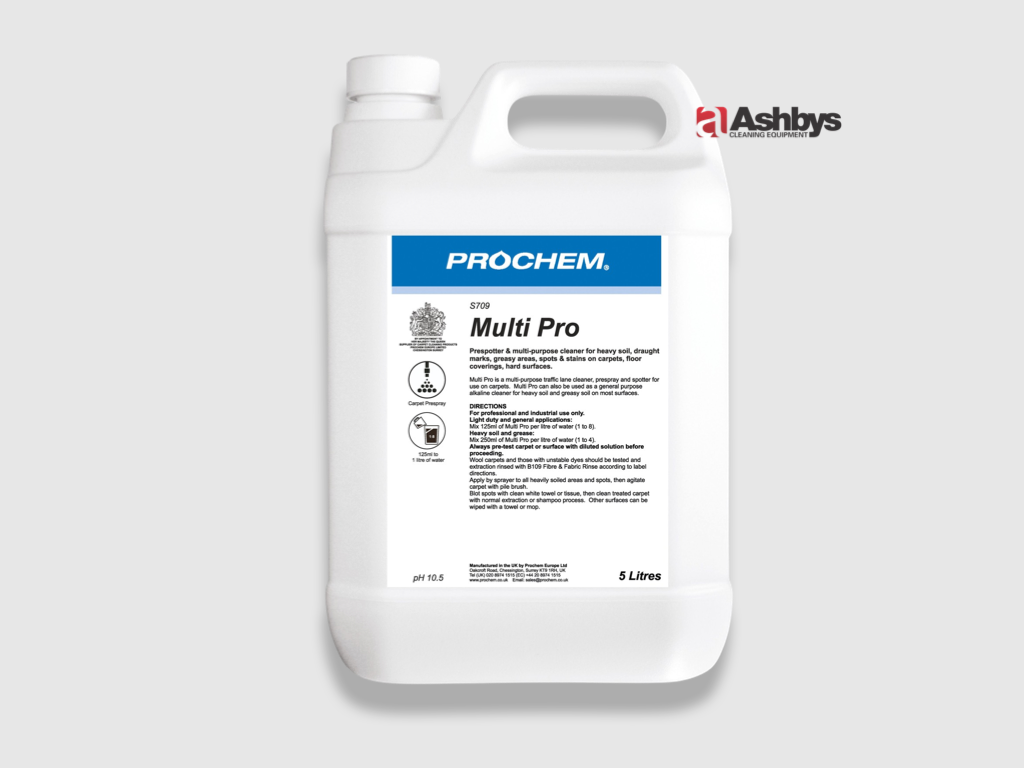 Prochem Multi Pro 5L - Versatile Carpet Cleaner S709-05 – Ashbys Cleaning Equipment