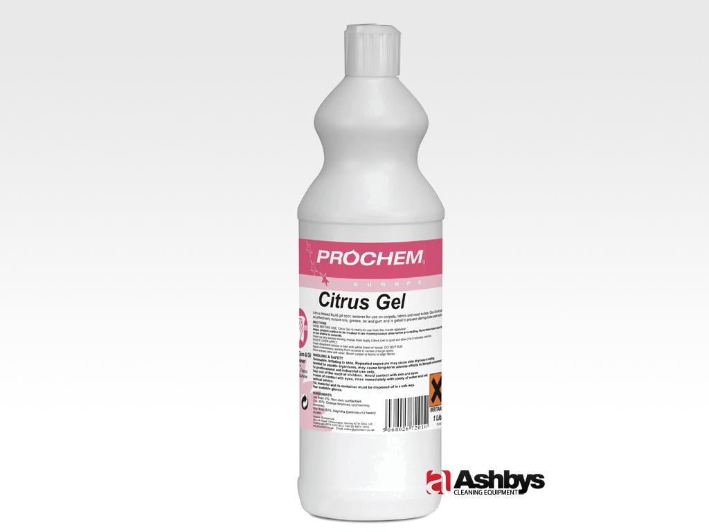 Prochem Citrus Gel E840 1 Ltr - Citrus Solvent Spot Remover – Ashbys Cleaning Equipment