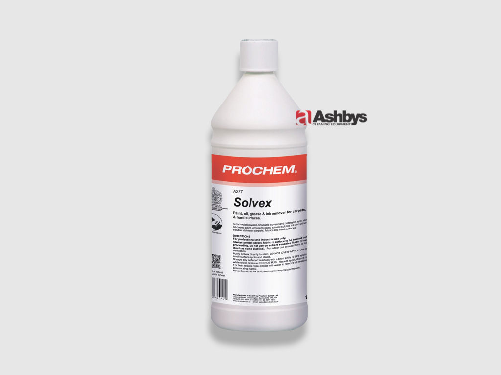 Prochem Solvex A277 | Solvent Spotter for Carpets and Fabrics – Ashbys Cleaning Equipment