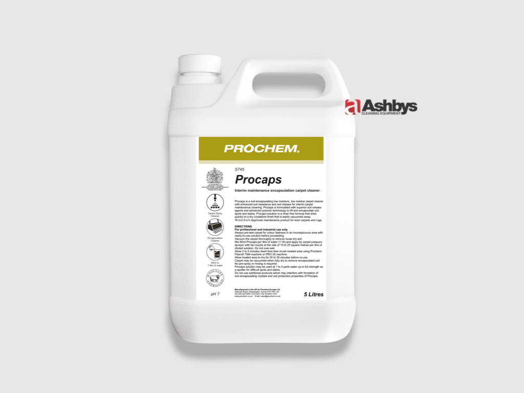 Prochem Procaps S745 5 Ltr | Soil-Encapsulating Spray Cleaner – Ashbys ...