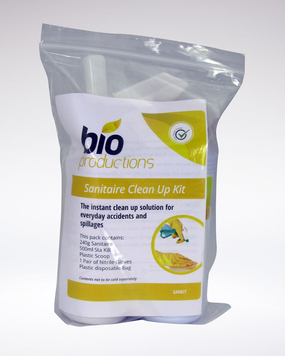 Bio Productions Sanitaire Clean Up Kit – Ashbys Cleaning Equipment