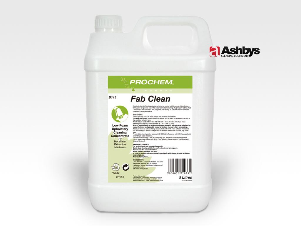 Prochem Fab Clean B145, Premium Fabric Cleaner, 5 Litres – Ashbys ...