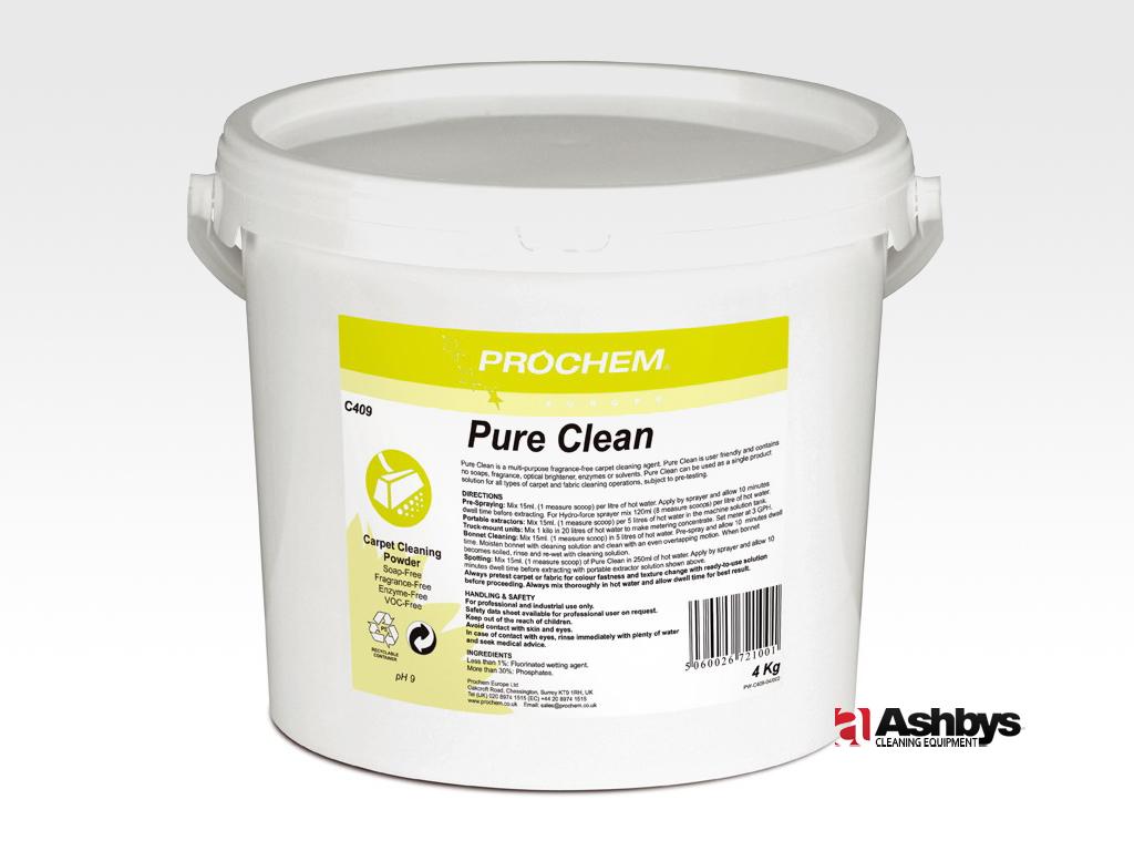 Prochem Pure Clean C409 4 Kg | Residue-Free Carpet Cleaning Powder ...